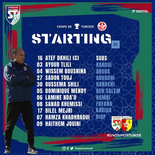 Coupe de Tunisie : Formation rentrante du Stade Tunisien face à l'ES ...