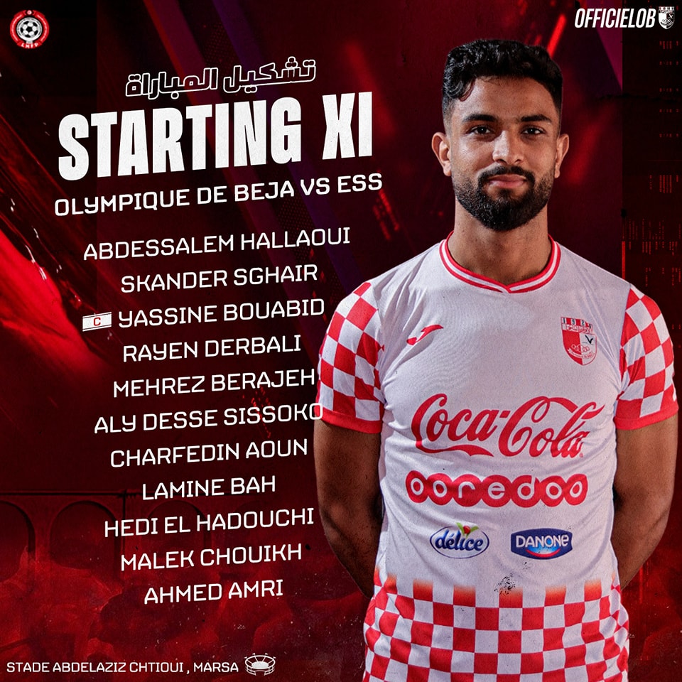 Ligue 1-J1 : Live score du match Olympique de Béja-Etoile du Sahel