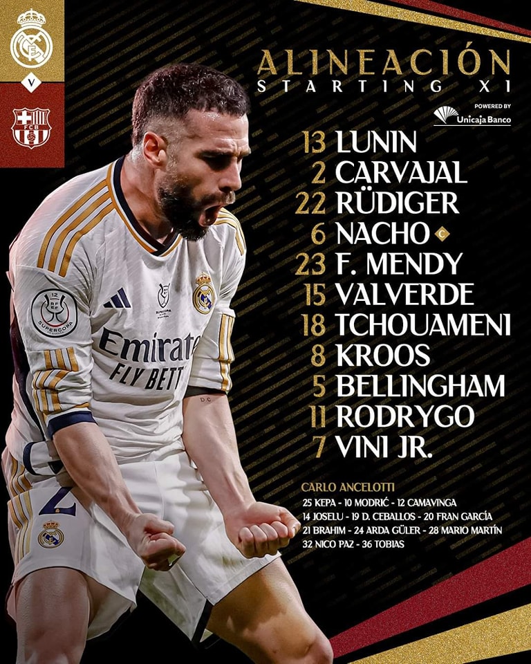 Super Coupe d'Espagne/Real Madrid - FC Barcelone : Live score