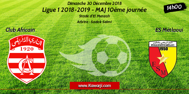Club Africain - ES Métlaoui : Live score
