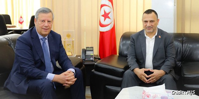 Hamdi Meddeb reçu par le ministre de la jeunesse et des sports